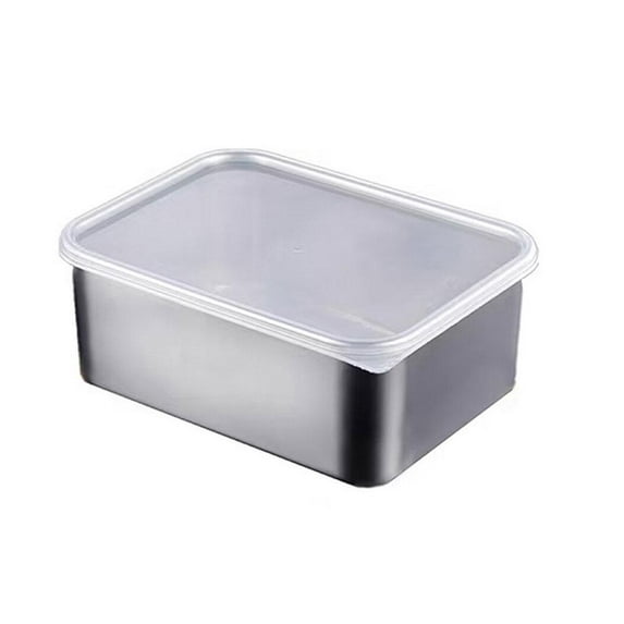 SharkTRUE Crisper Boxes,Fridge Food Storage Container,Stainless Steel ...