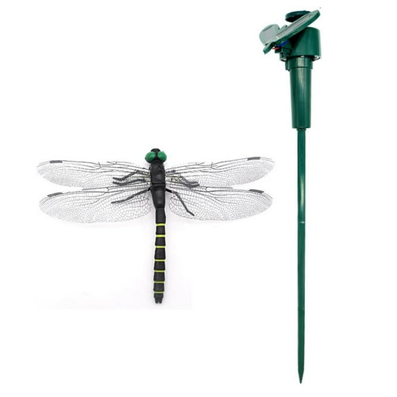 SharkTRUE Dragonfly Garden Decor,Realistic PVC Dragonfly Garden Stakes ...