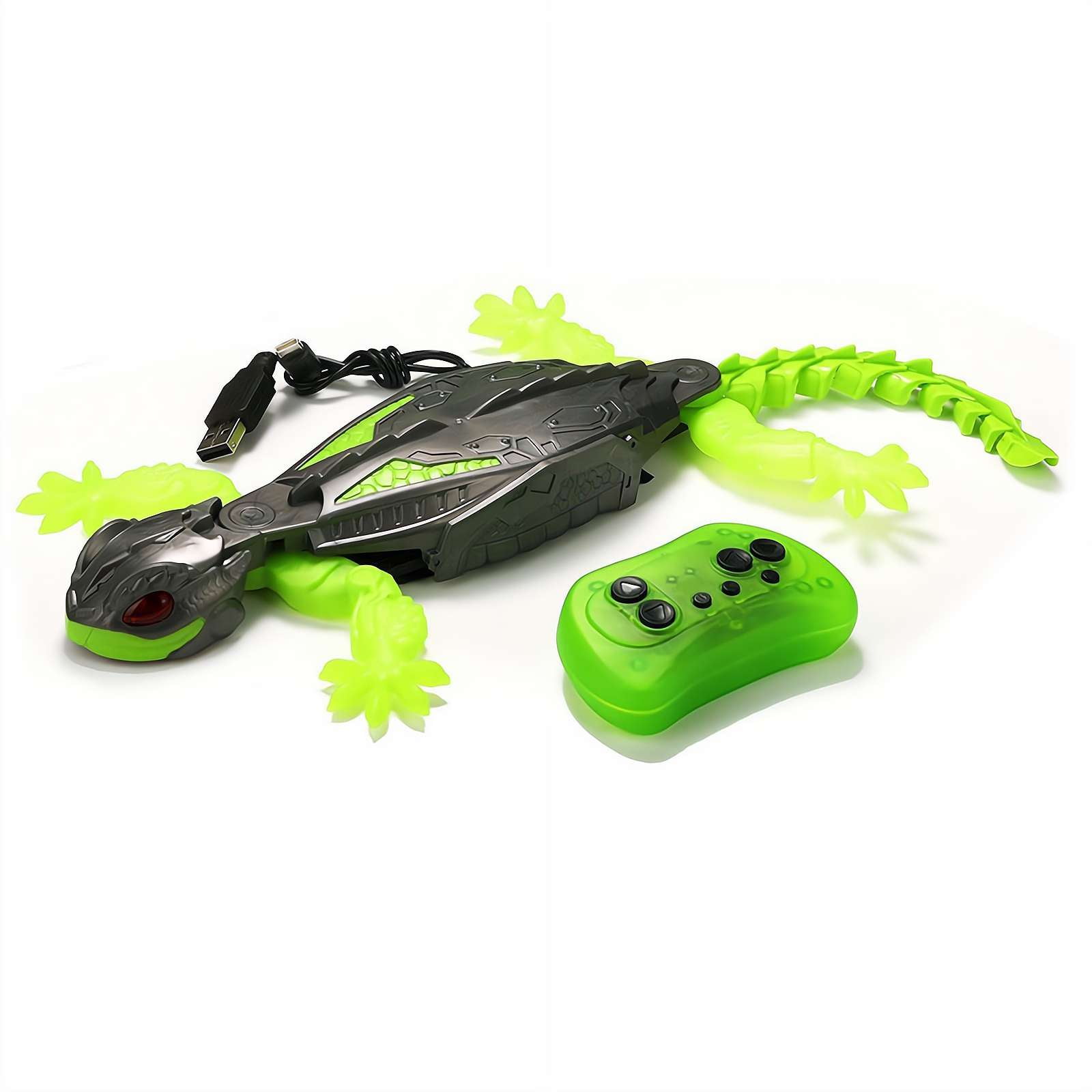 SharkTRUE Interactive Robotic Gecko: Rechargeable, Light-Up Wall ...