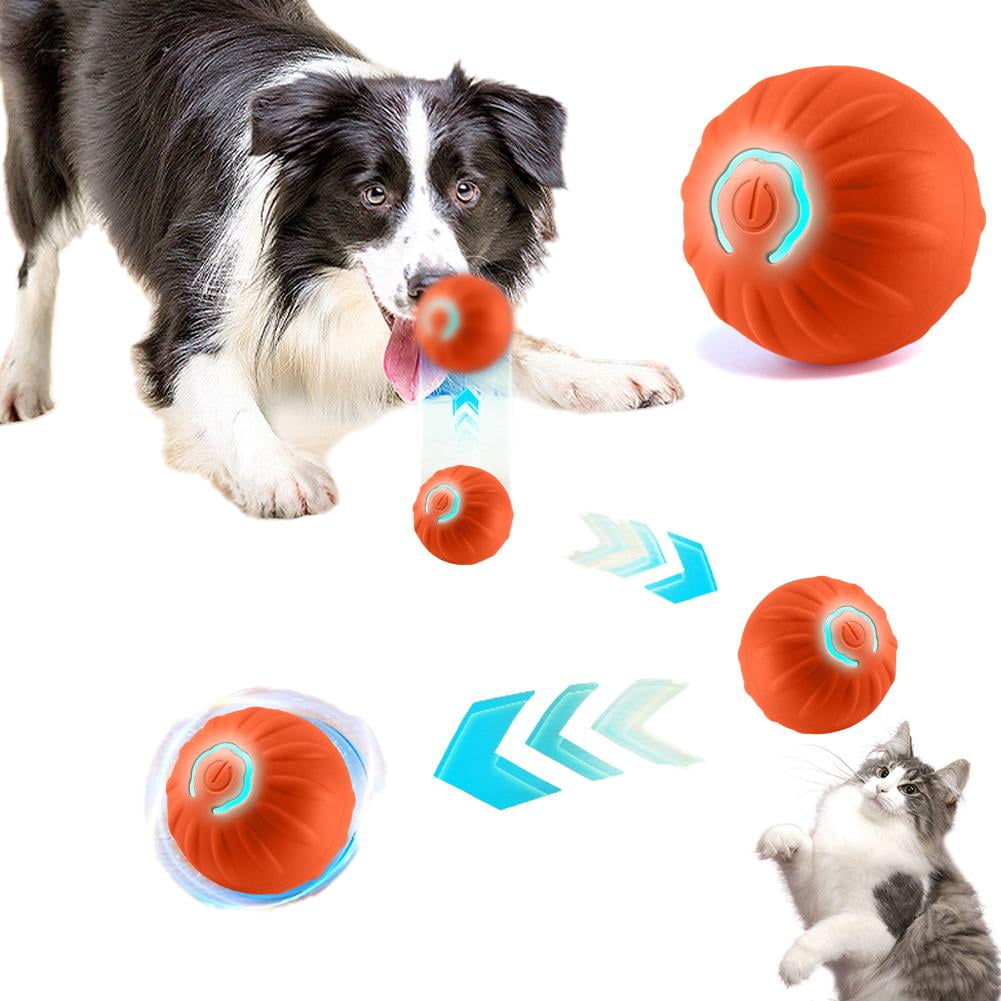 SharkTRUE Interactive Rollings Cat Dog Ball, 2025 Vibrating Dog Ball ...