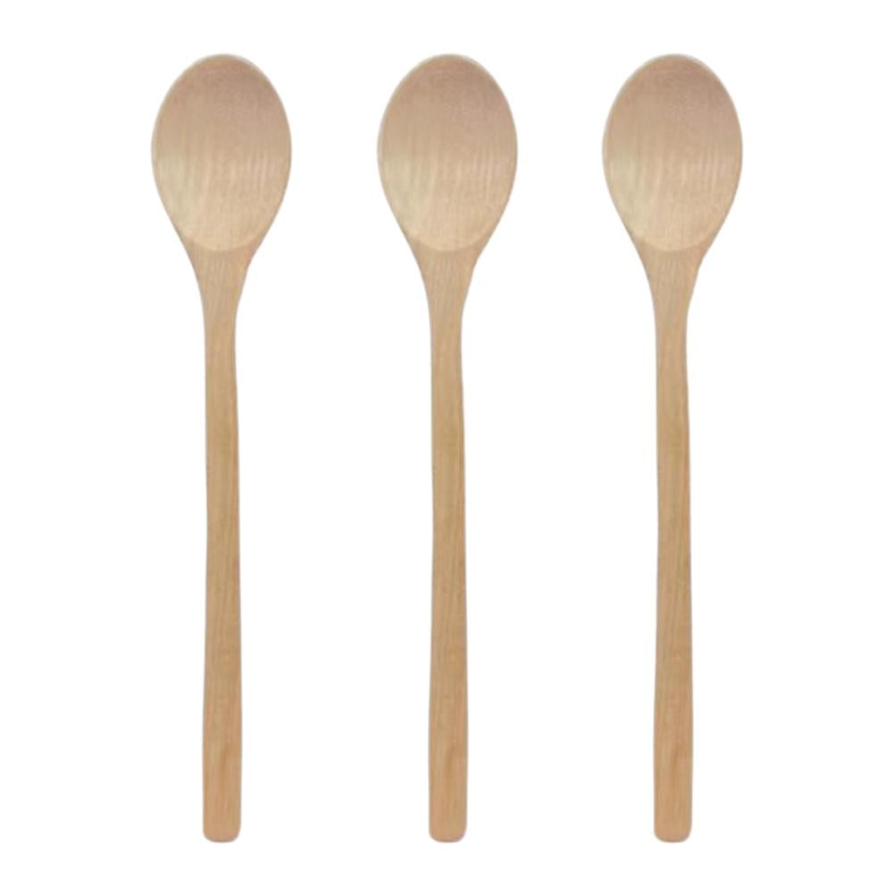 SharkTRUE Long Handle Coffee Spoon Wooden Spoons for Cooking Honey Tea ...