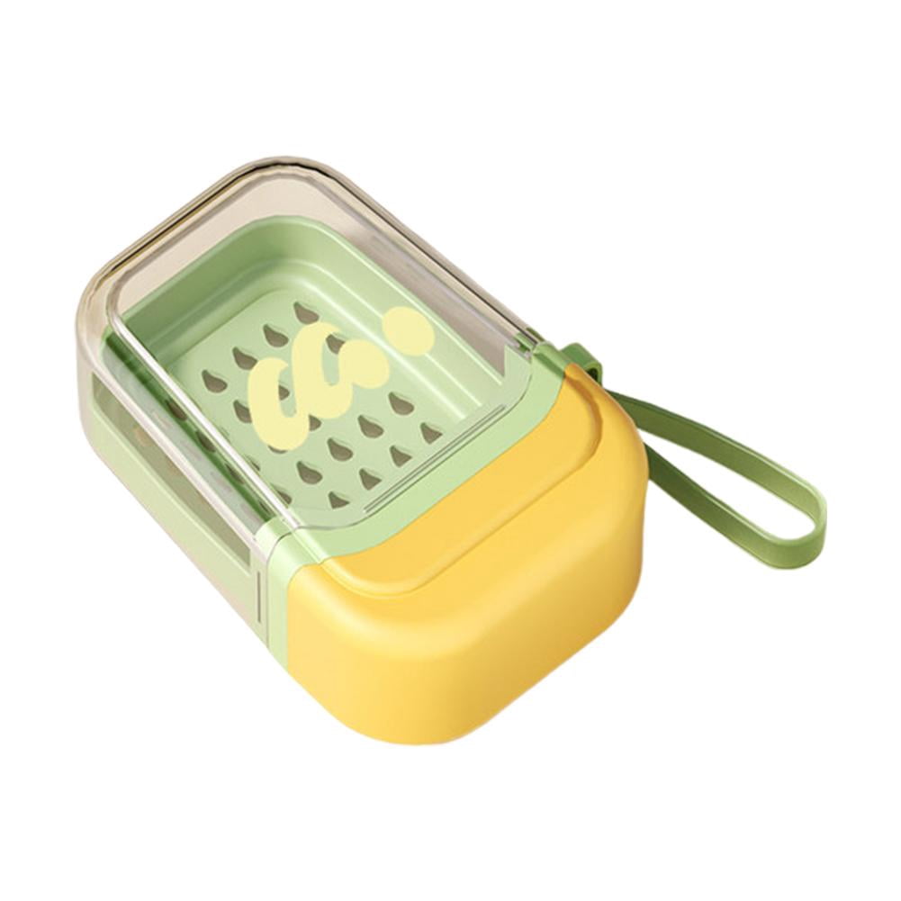SharkTRUE Portable Soap Box Travel Mini Soap Box Sealed Drain With Lid ...