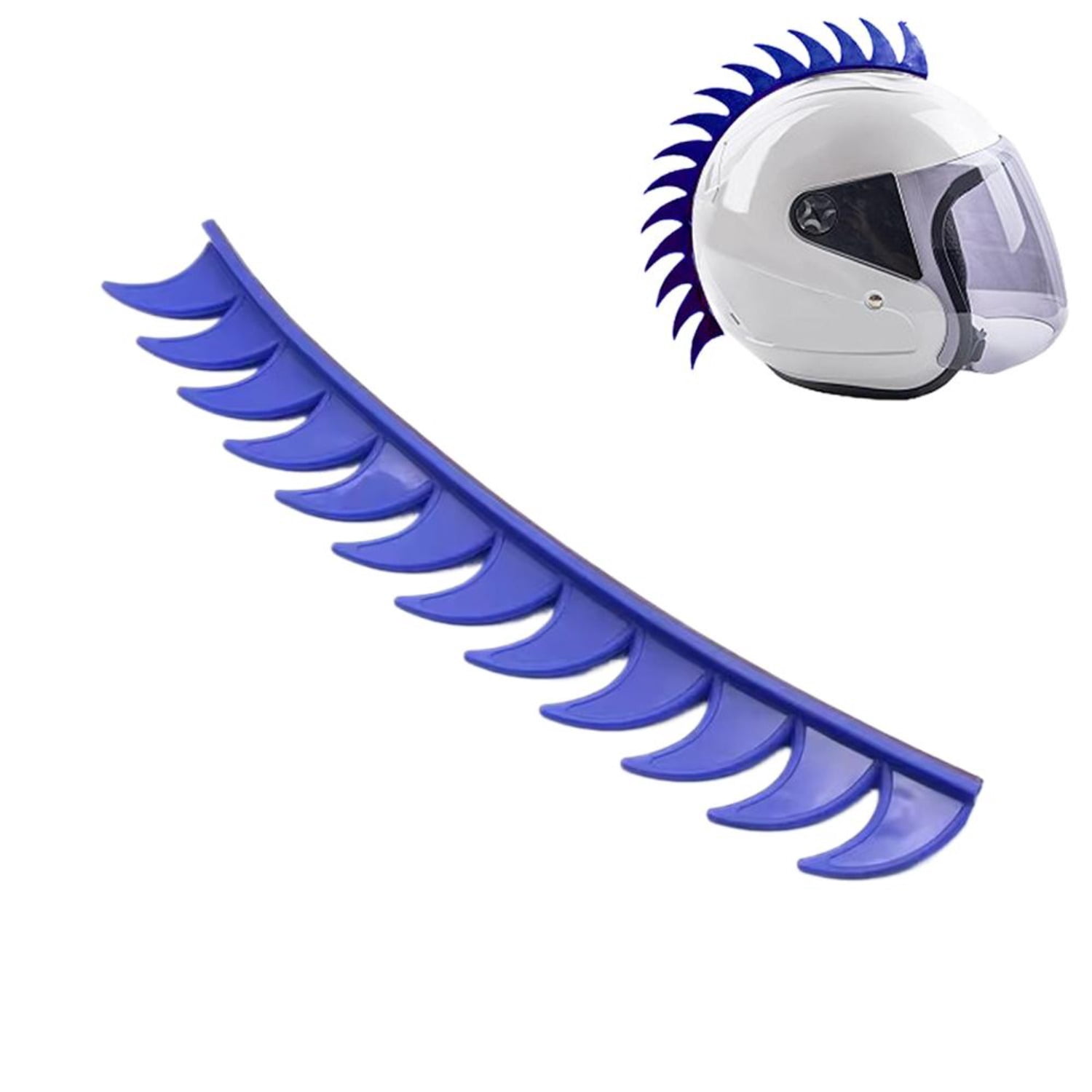 SharkTRUE Reflective Spike Helmet Sticker – Cut-to-Fit Rubber Visor ...