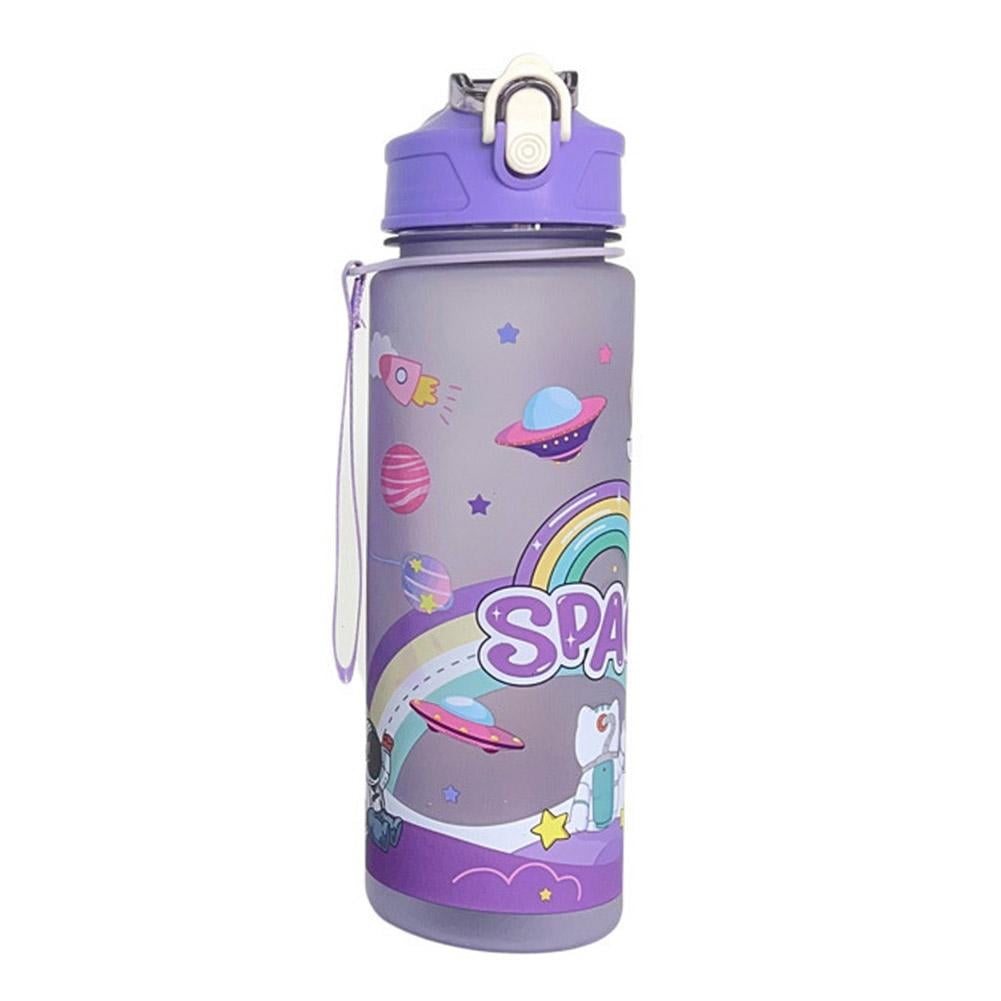 SharkTRUE Summer Cartoon Astronaut Frosted Water Bottle Bouncing 800m ...