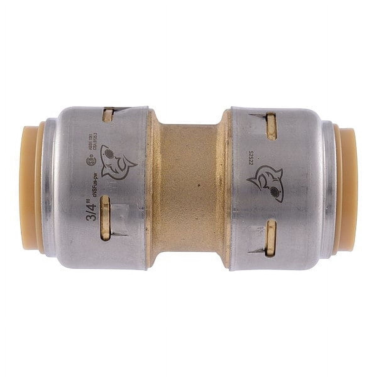 Sharkbite Max Coupling,Potable Water,Push-Fit,Brass UR016 - Walmart.com