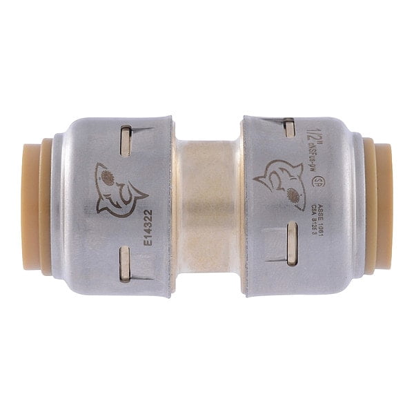 Sharkbite Max Push-Fit Coupling,Straight,250 psi UR008 - Walmart.com