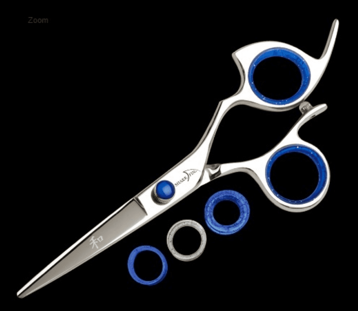 Sharkfin 7" Right Hand Professional Non-Swivel Stainless Scissor Shears ...