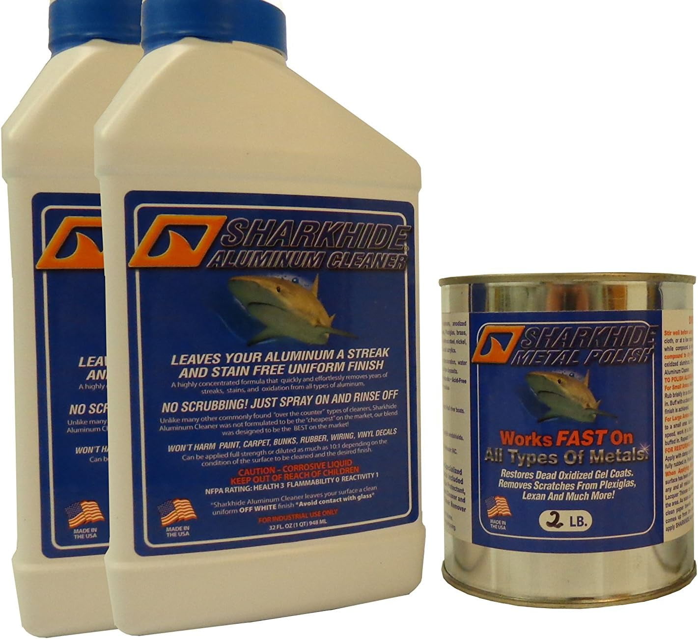 Sharkhide Aluminum Pontoon Boat Cleaner and Polish - Walmart.com