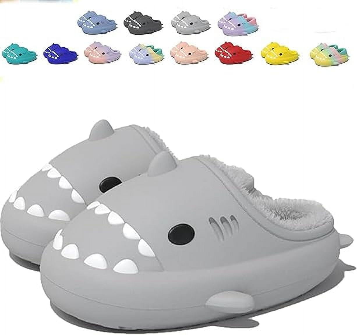 Sharklas Polares Winter Originales, Shark Slides Winter Warm Slippers ...
