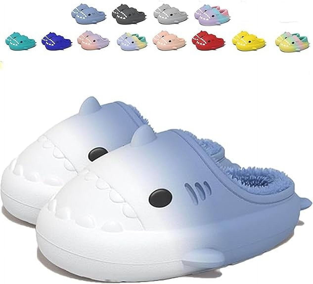 Sharklas Polares Winter Originales, Shark Slides Winter Warm Slippers ...