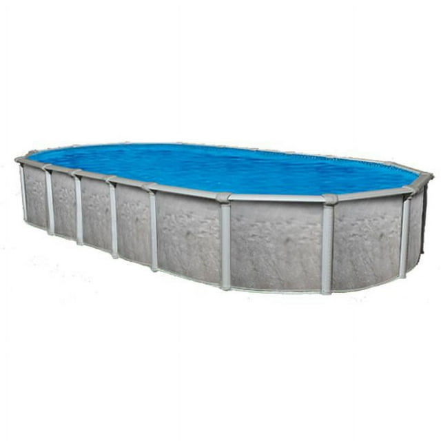Sharkline Heritage 15 x 26 ft. Oval 54 in. Steel Above Ground Pool ...