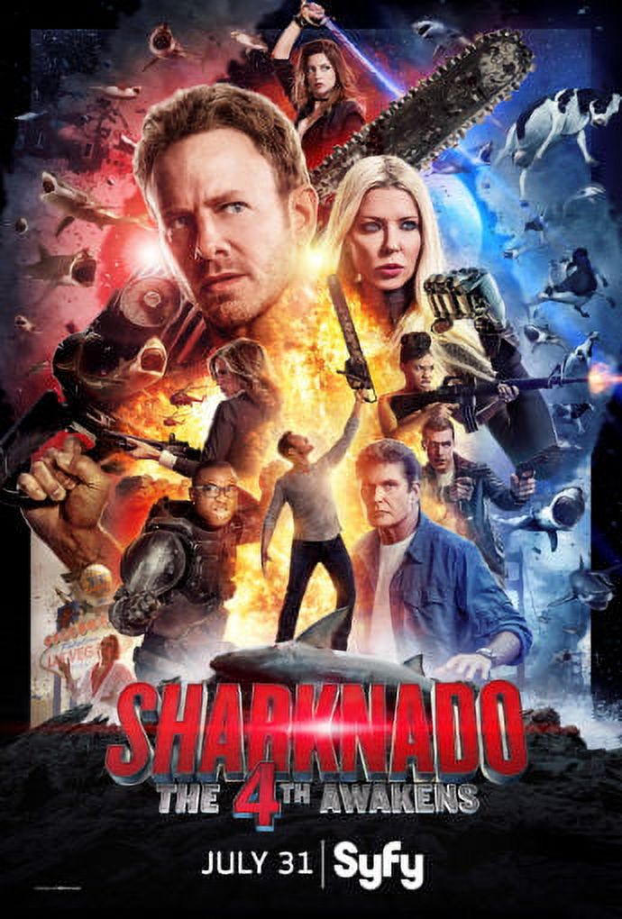 Sharknado 4 poster Metal Print 12x16 Large Print on Metal 12x16 Square ...