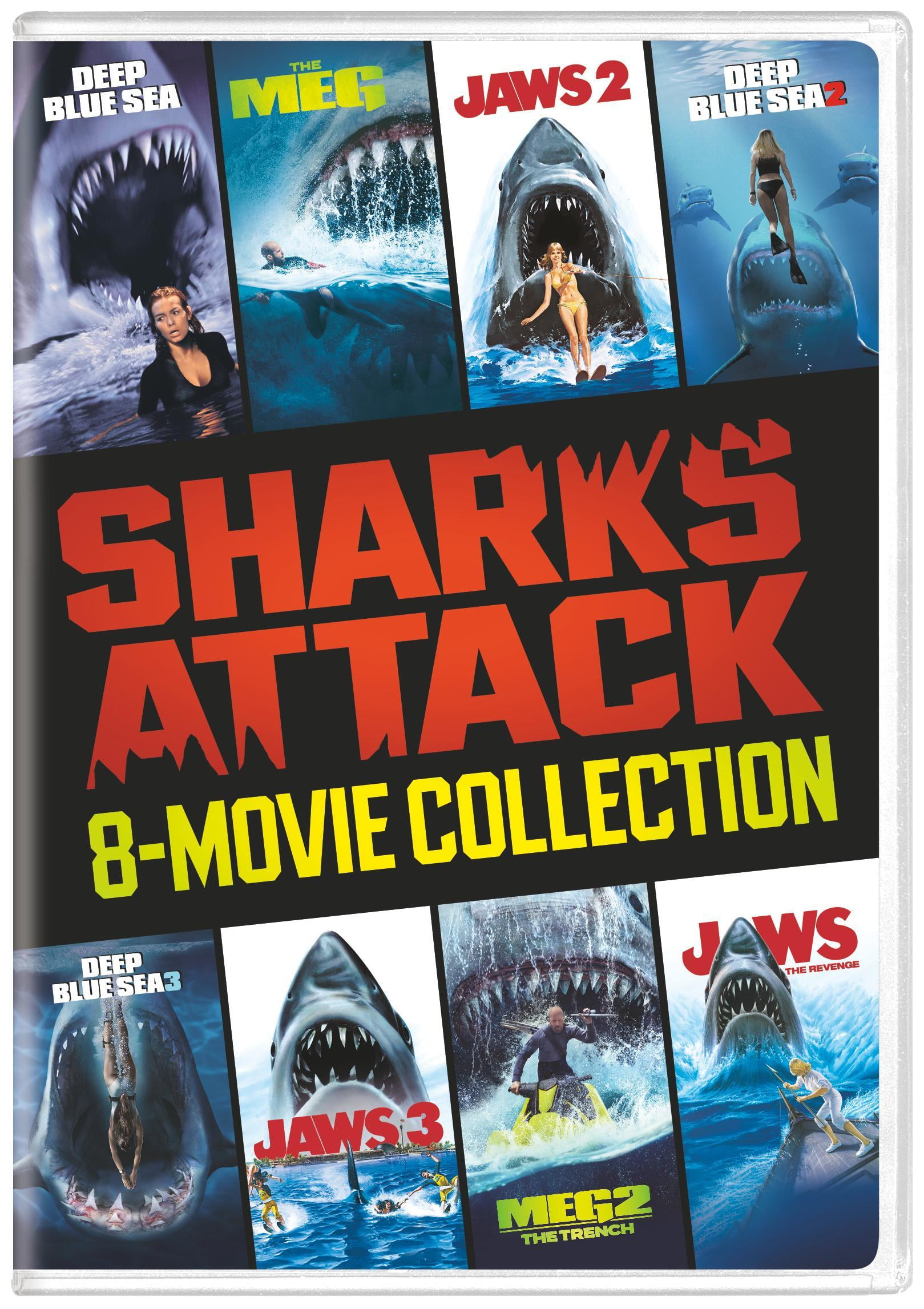 Open Box Sharks Attack 8 Film Collection (DVD), Action, Warner Bros. - Walmart.com