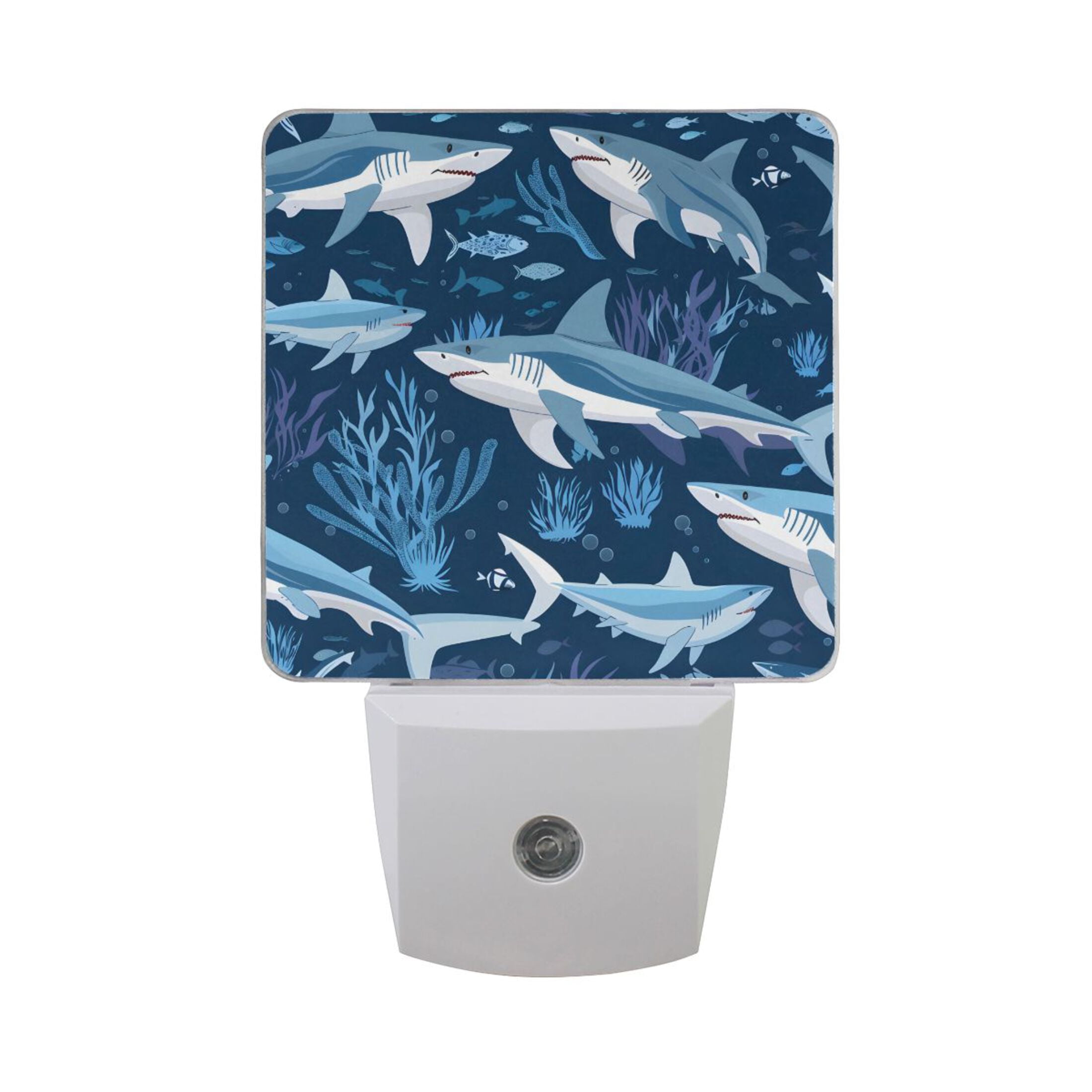 Sharks Coral Seaweed Night Light 2 Pack LED Nightlight Plug into Wall ...