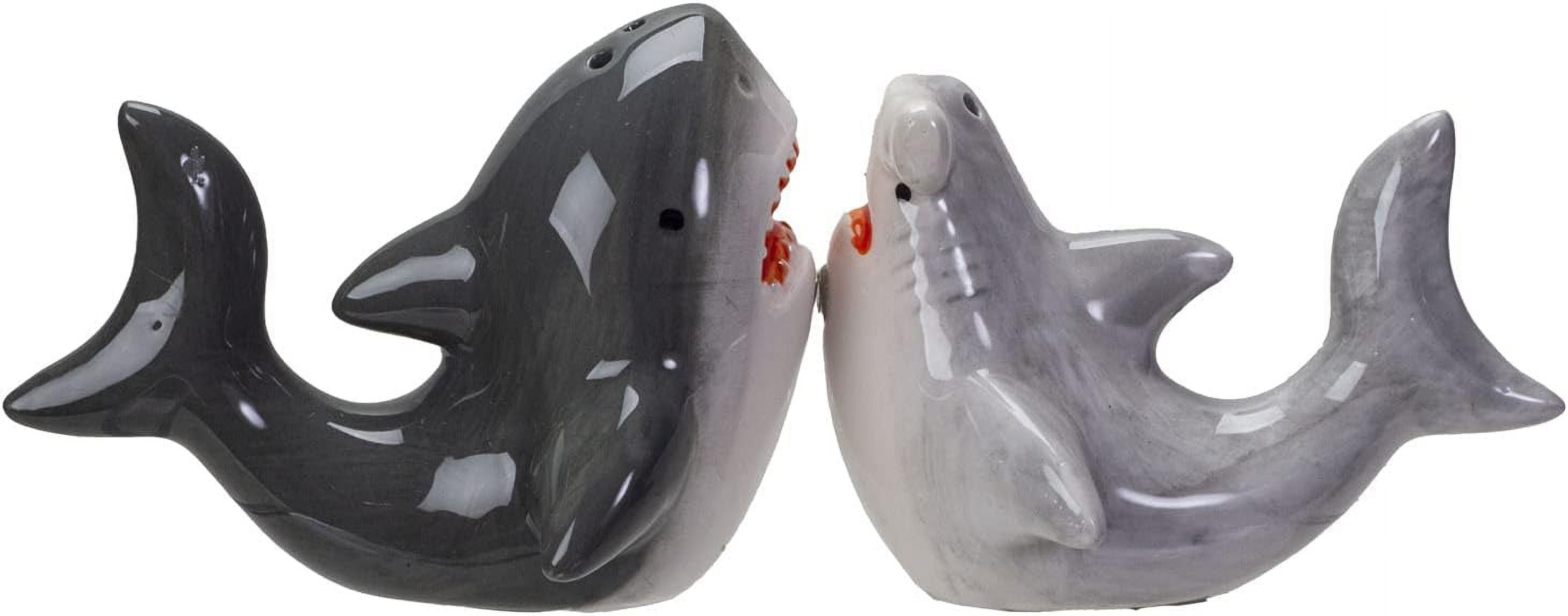 Sharks Couple Ceramic Food Salt and Pepper Shakers - Walmart.com