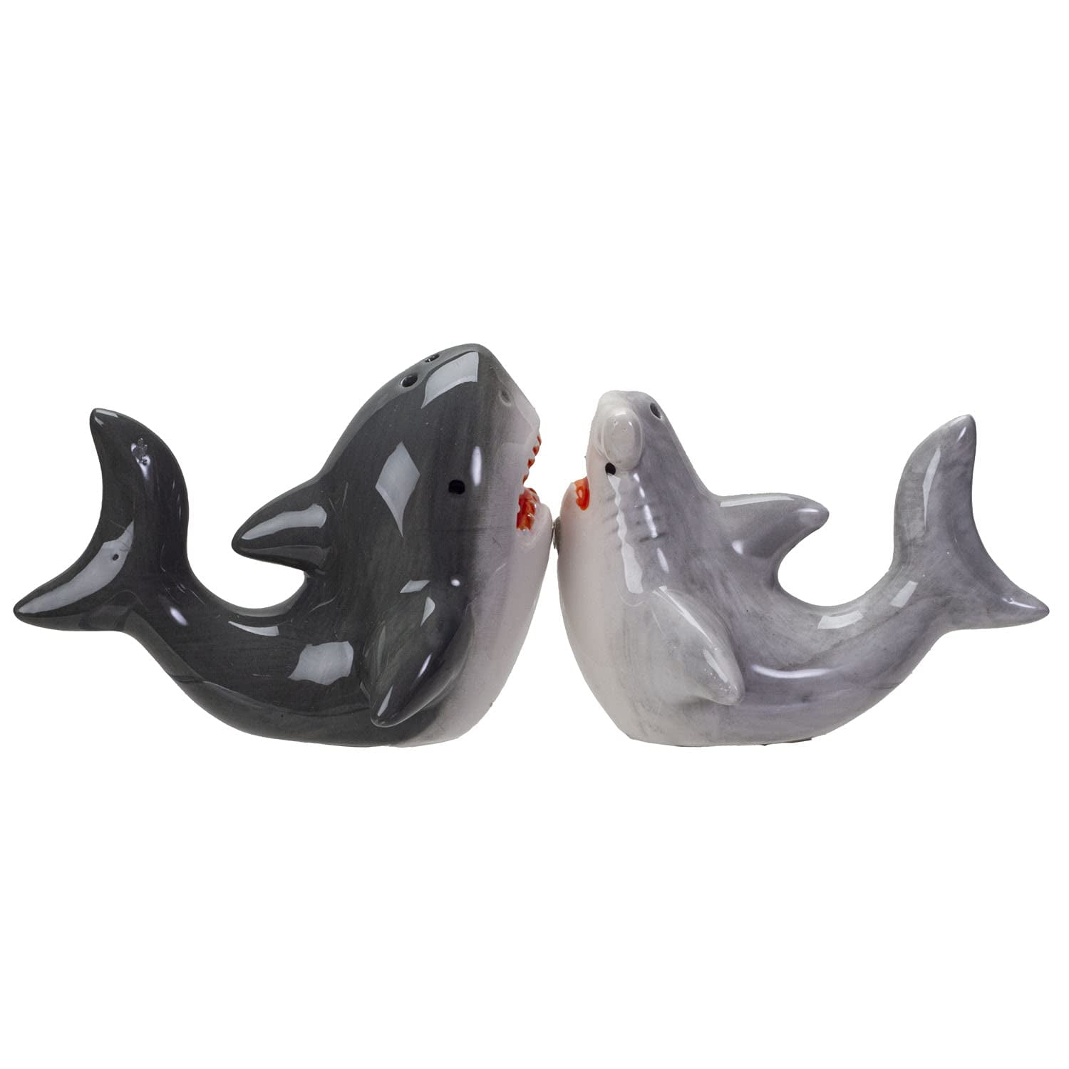Sharks Couple Ceramic Food Salt and Pepper Shakers - Walmart.com