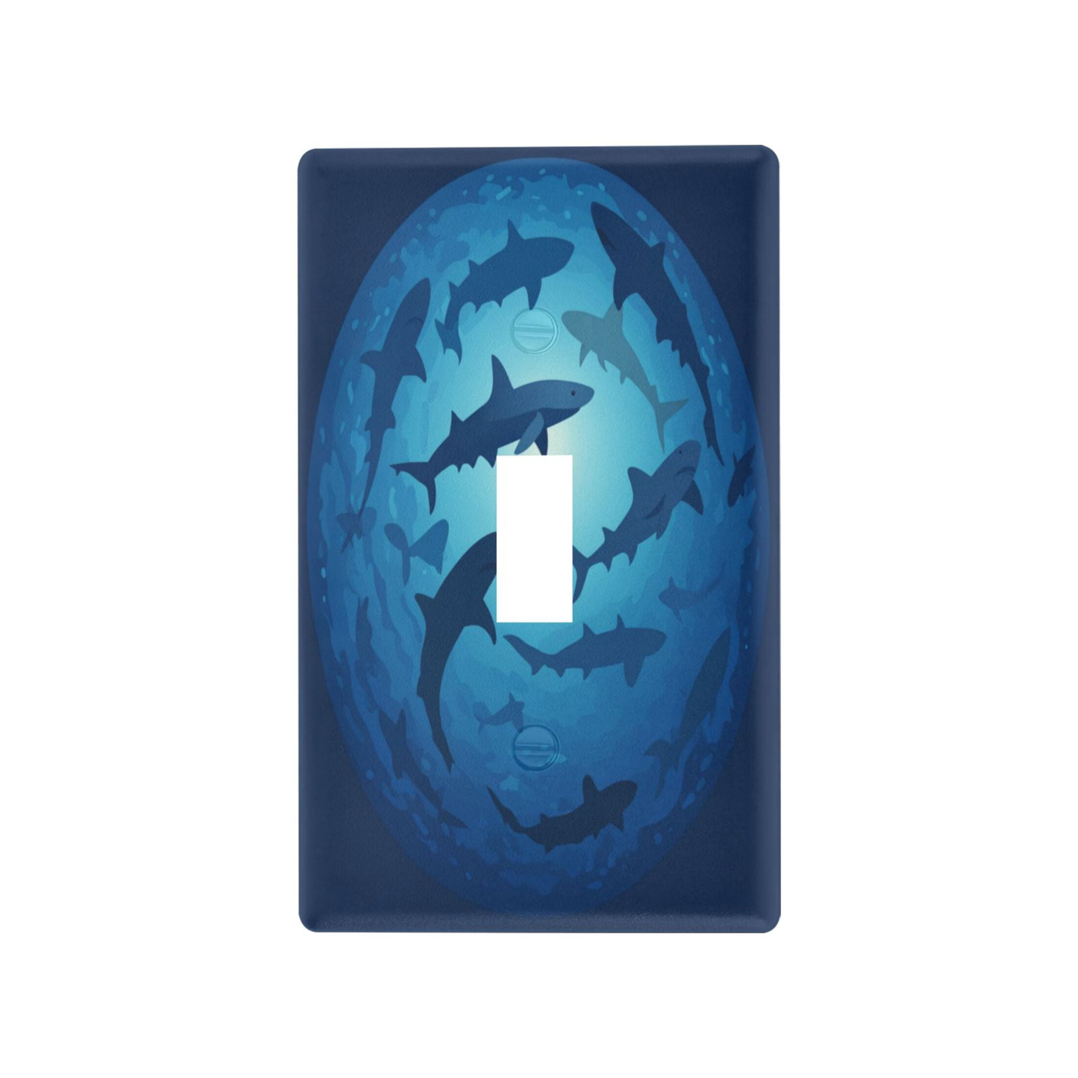 Sharks Silhouette Light Switch Cover Switch Plate Outlet Cover Plug ...