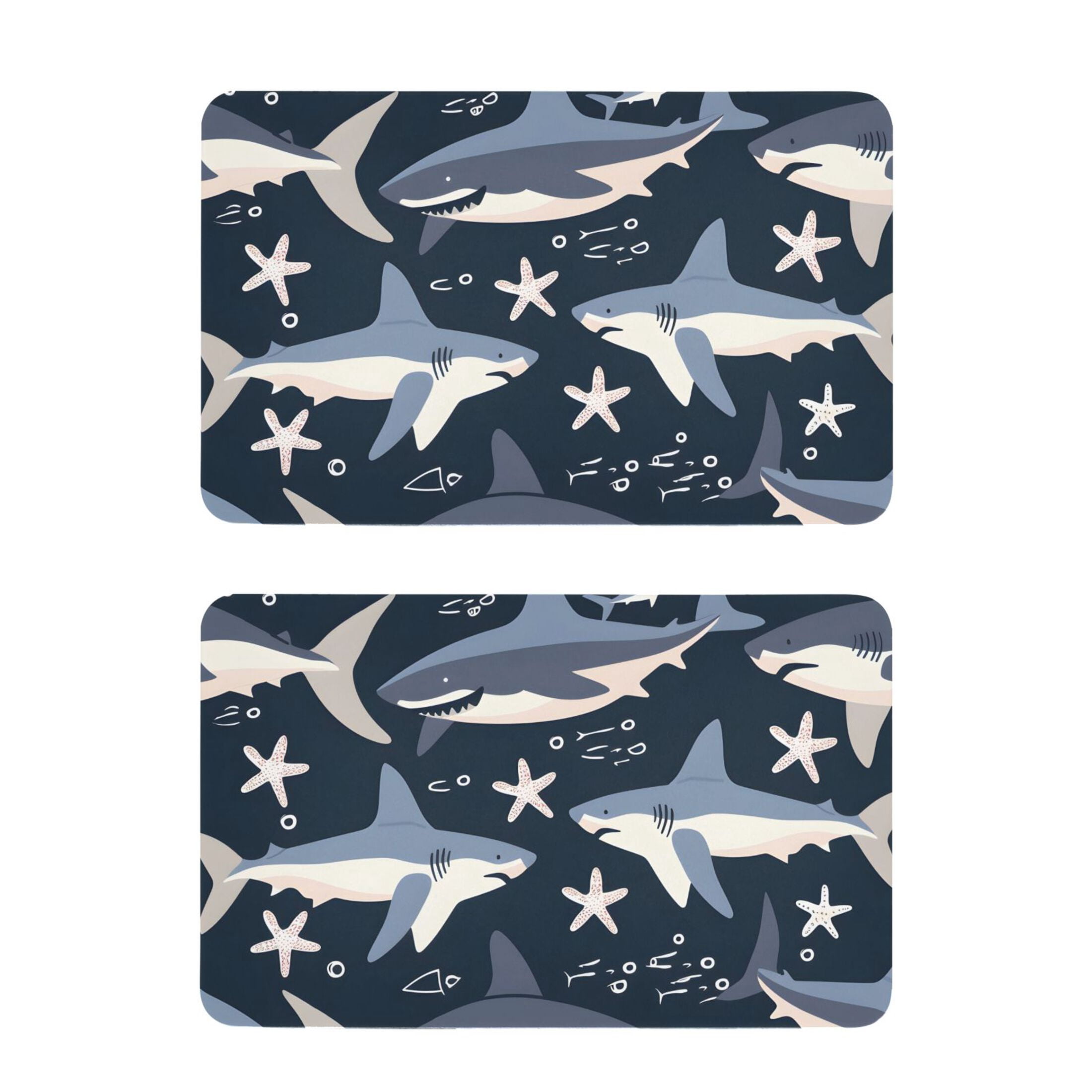 Sharks and Sea Stars Ocean Fridge Magnets Sticker Refrigerator Magnetic ...