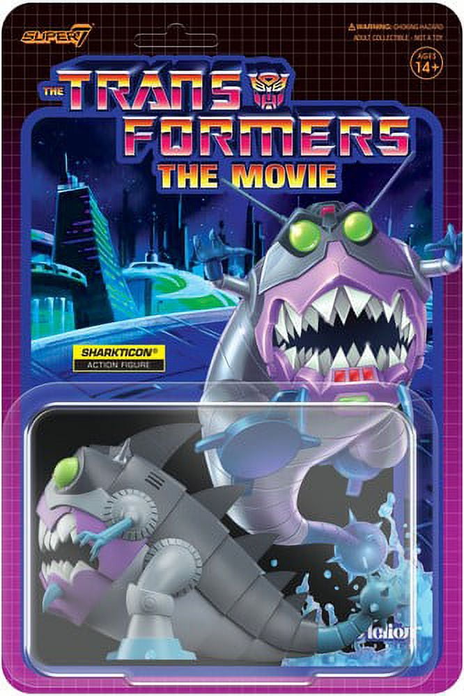 Sharkticon The Transformers Movie Super7 Reaction Action Figure ...