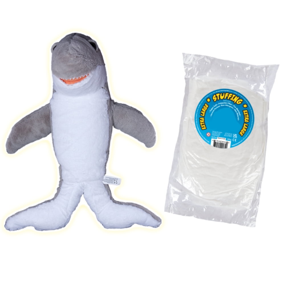 Sharky The Shark Plush Toy Skin, DIY 16" Toy Kits with Hand Stuffing ...