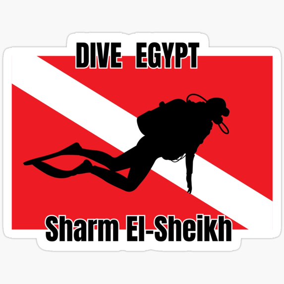 Sharm El-Sheikh - Dive Egypt Sticker Phone Decal Water Bottle Stickers ...