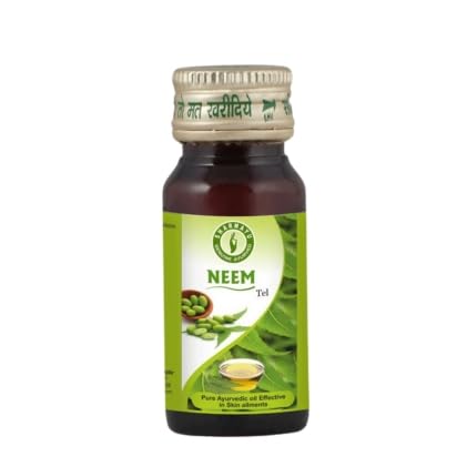 Sharmayu Neem Oil for Hair Skin 100ml Cold Pressed Ayurvedic Neem Tel ...