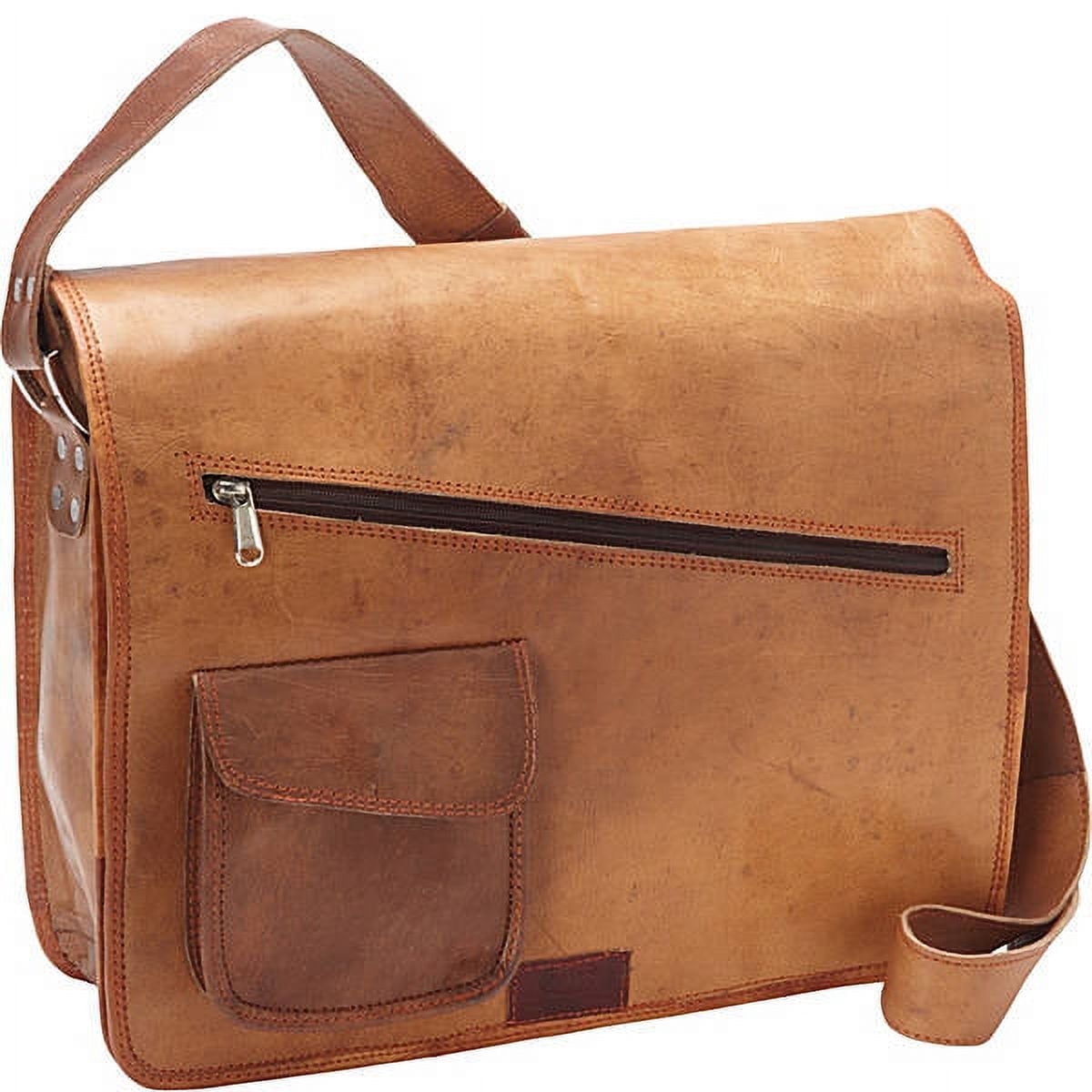Sharo Classic Leather Computer Messenger Bag - Walmart.com