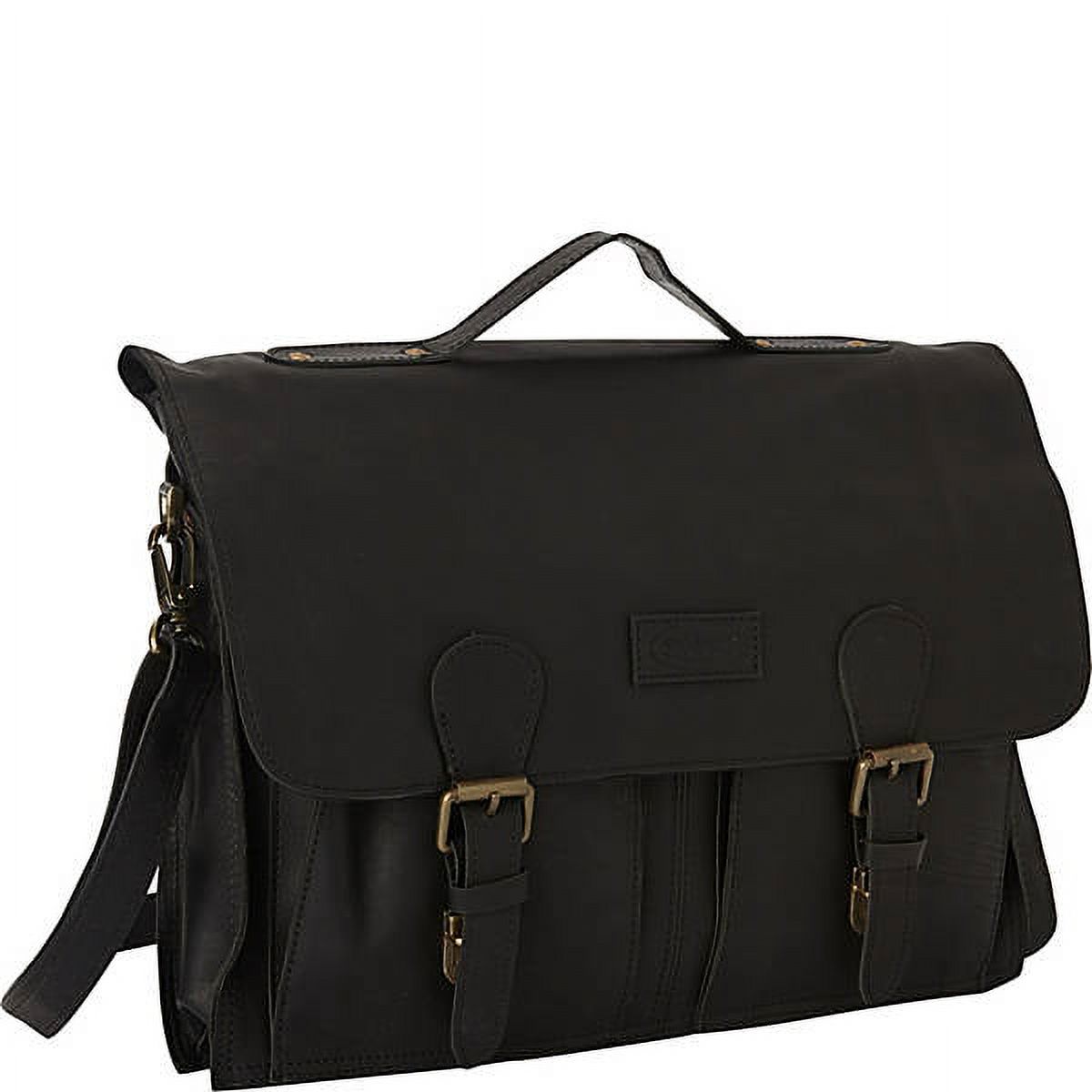 Sharo Soft Leather Laptop Messenger Bag and Brief - Walmart.com