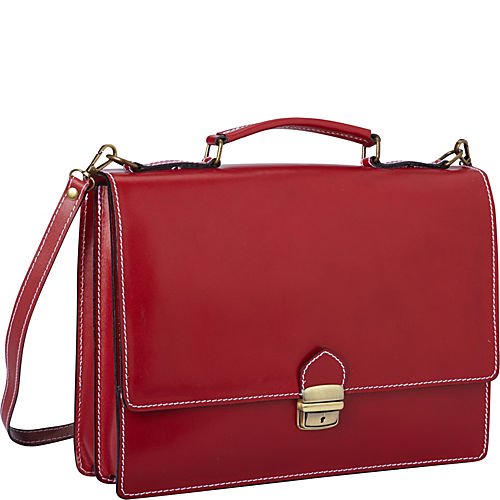Sharo Thin Style Italian Leather Laptop Brief and Messenger Bag - Walmart.com