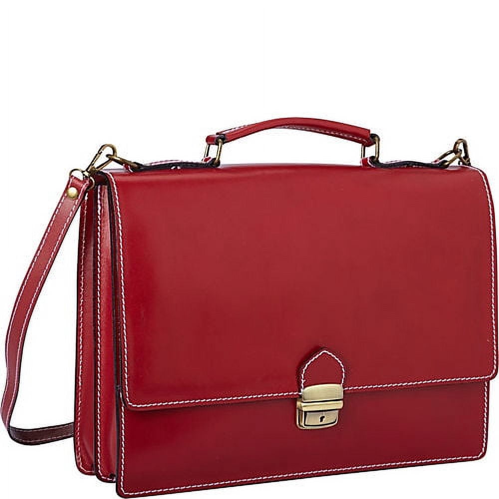 Sharo Thin Style Italian Leather Laptop Brief and Messenger Bag ...