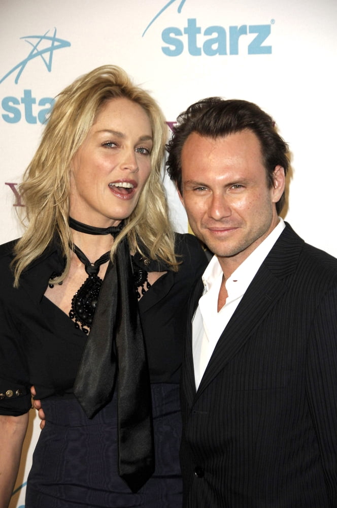 Sharon Stone Christian Slater At Arrivals For Hollywood Film Festival ...