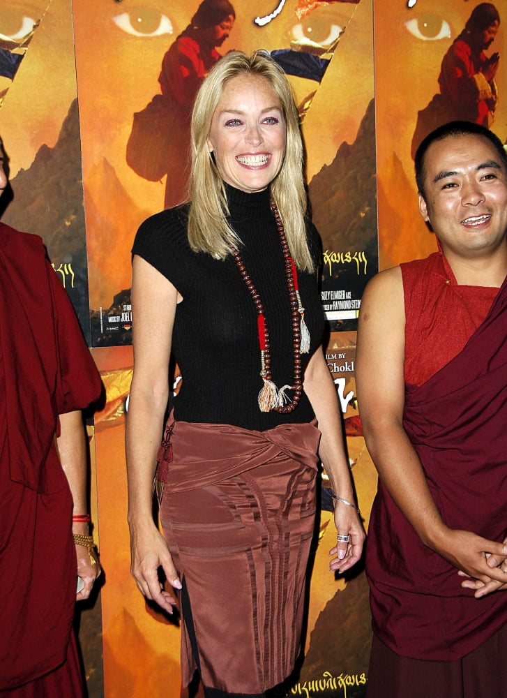 Sharon Stone, Neten Chokling At Arrivals For Milarepa Benefit Gala ...