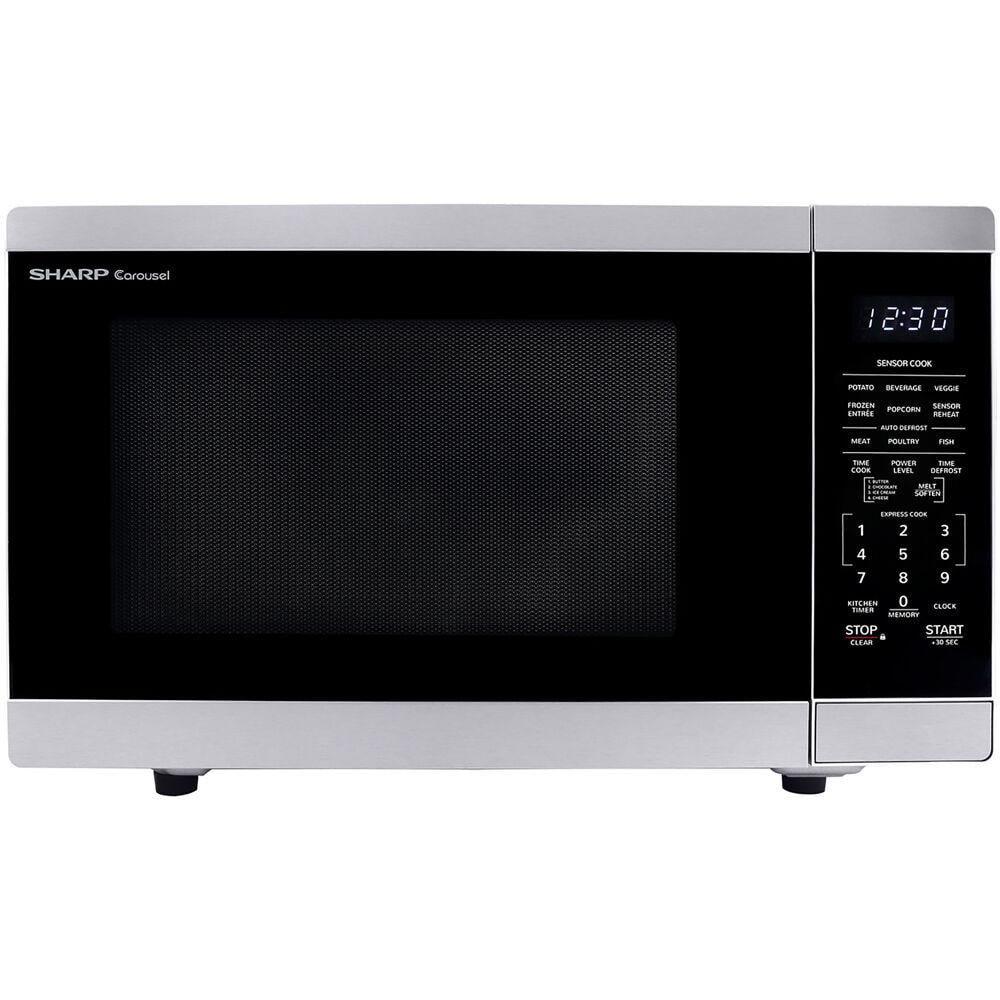 Sharp 1.4 CF Stainless Steel Countertop Microwave Oven, Orville ...