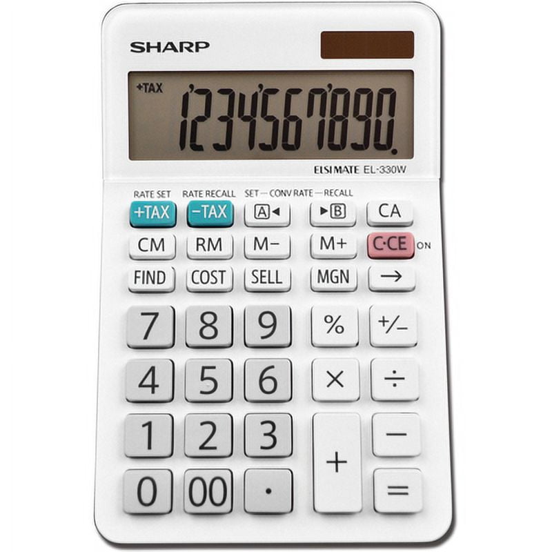 Sharp-1PK El-330wb Desktop Calculator, 10-Digit Lcd - Walmart.com