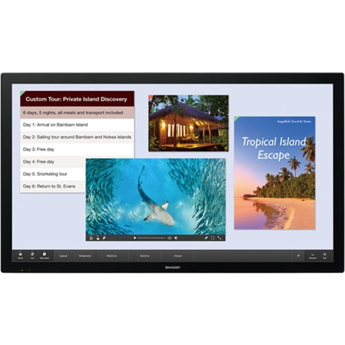 Sharp Aquos Board PN-L401C 40" Edge-Lit LED Interactive Display System - Walmart.com