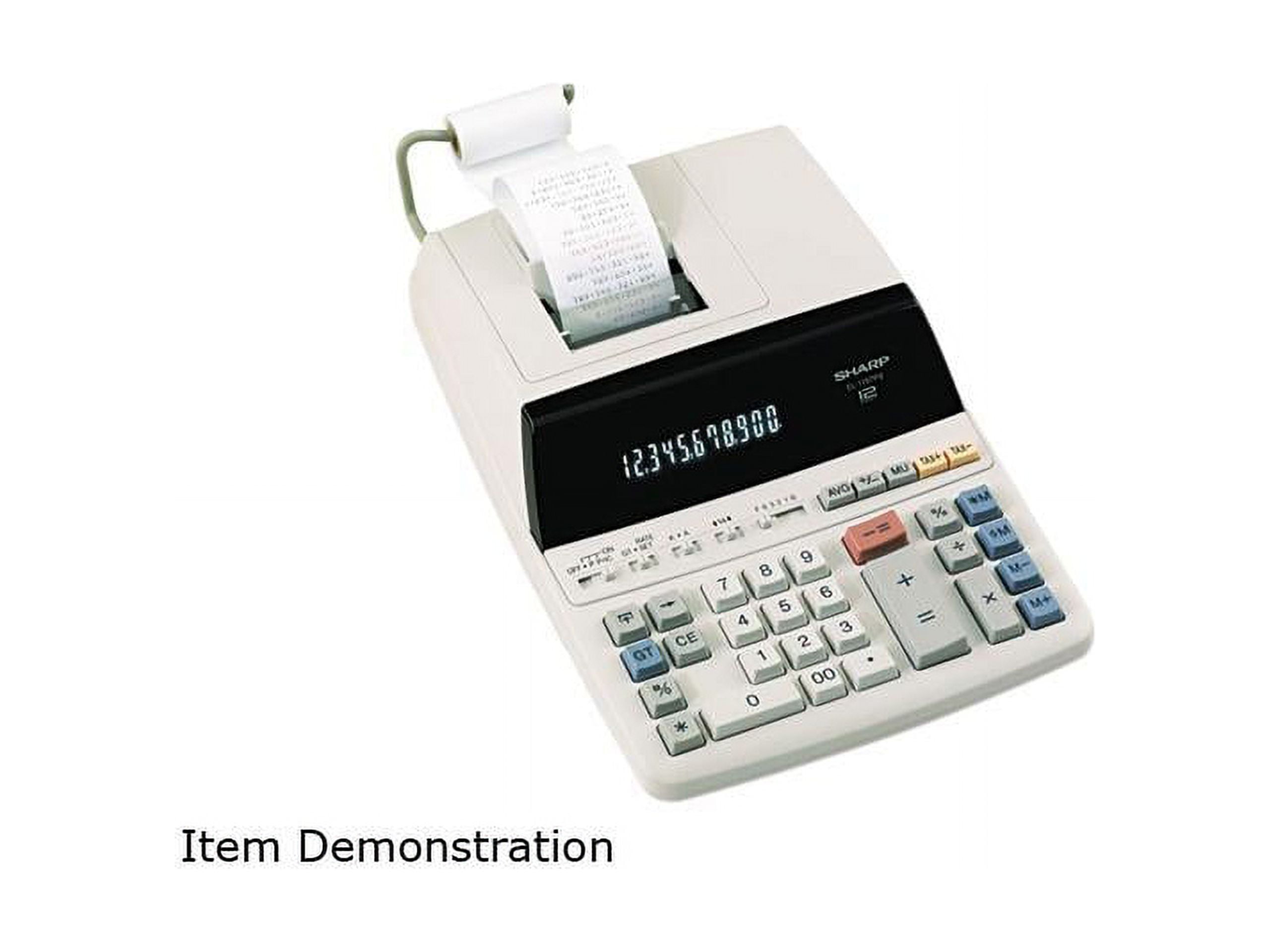 Sharp Calculators EL-1197PIII Two-Color Printing Desktop Calculator ...