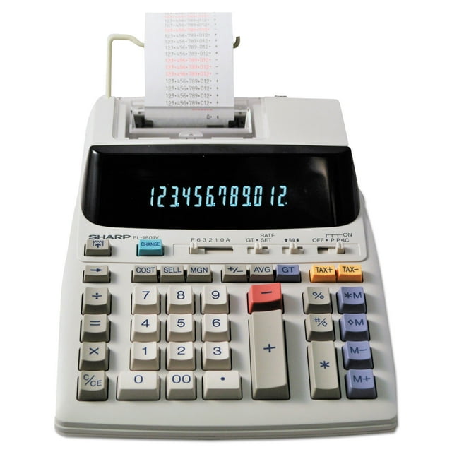 Sharp Ink Printing Calculator, Fluorescent Display, AC, 2.0 LPS ...