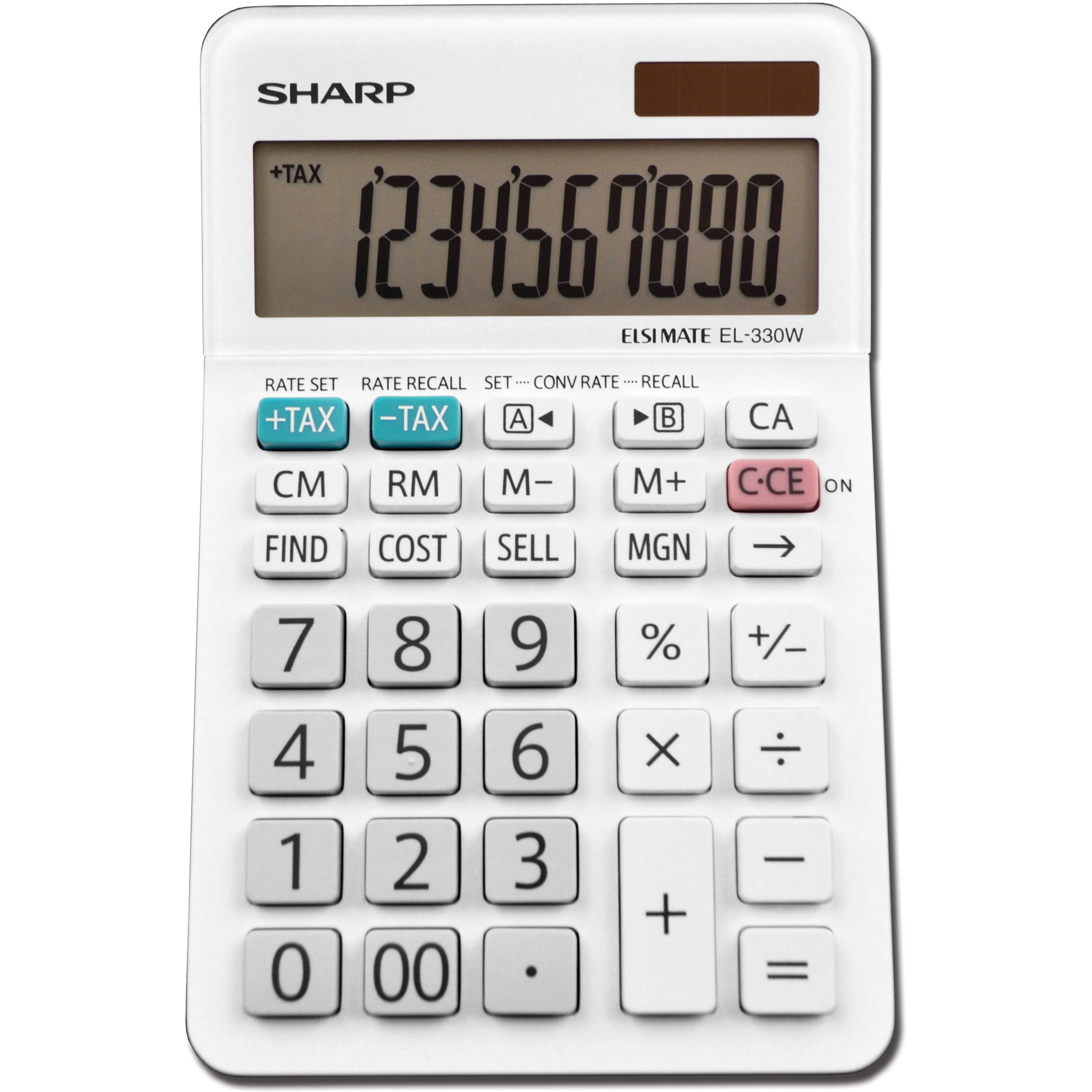 Sharp Calculators EL-330WB with LCD displays Professional Desktop Calculator, White - Walmart.com
