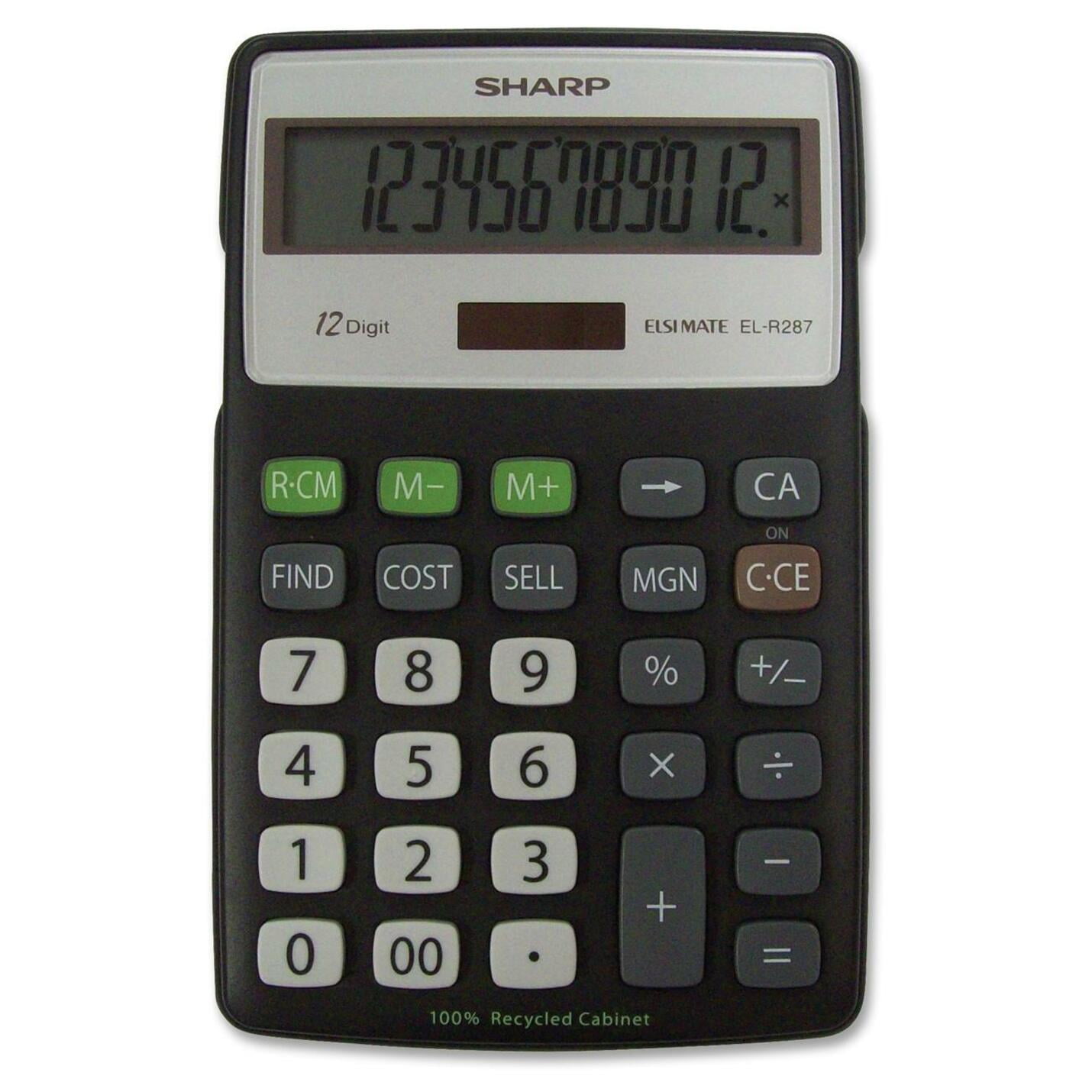 Sharp Calculators Sharp ELR287 Eco Calculator - Walmart.com