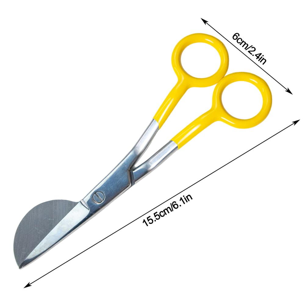 Sharp Duckbill Applique Scissors Carpet Cutting Trimmer Stainless Steel ...