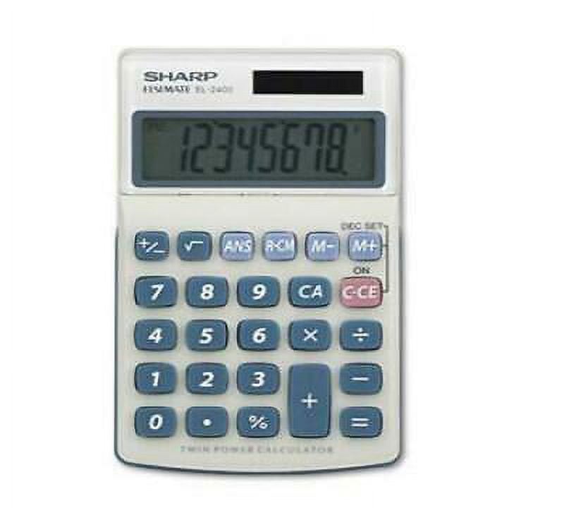 Sharp EL240SB Handheld Business Calculator, 8-Digit LCD (EL240SAB ...