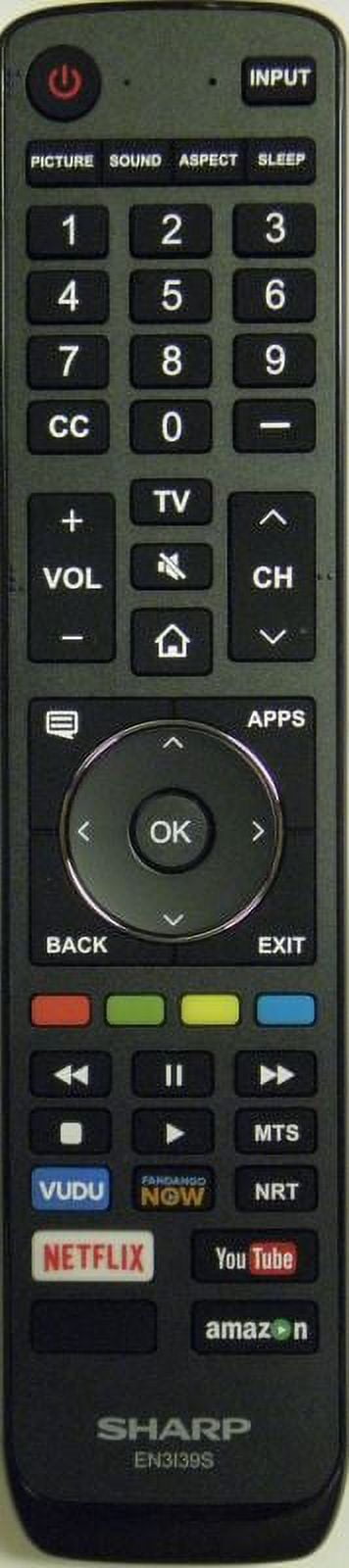 Sharp EN3139S OEM Original Smart TV Remote Control - Walmart.com