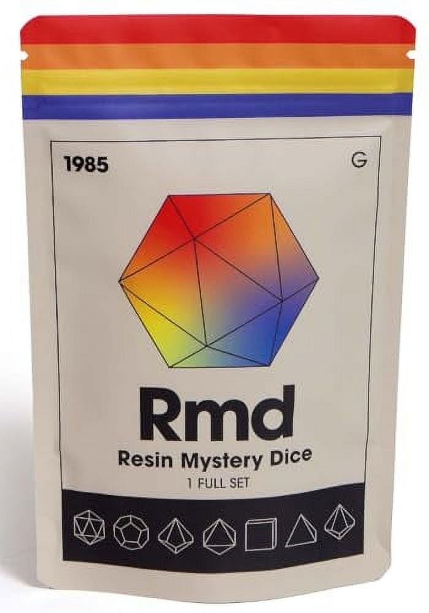 1985 Games Dice Set, Multi-Sided RPG Polyhedral Resin Roleplaying Games ...