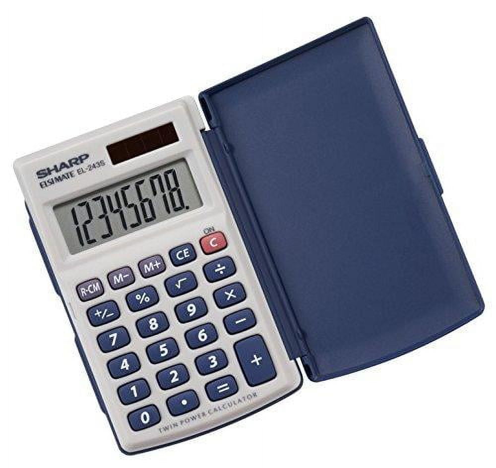 Sharp Electronics 8-Digit Twin Powered Calculator (EL-243S/EL-243SB ...