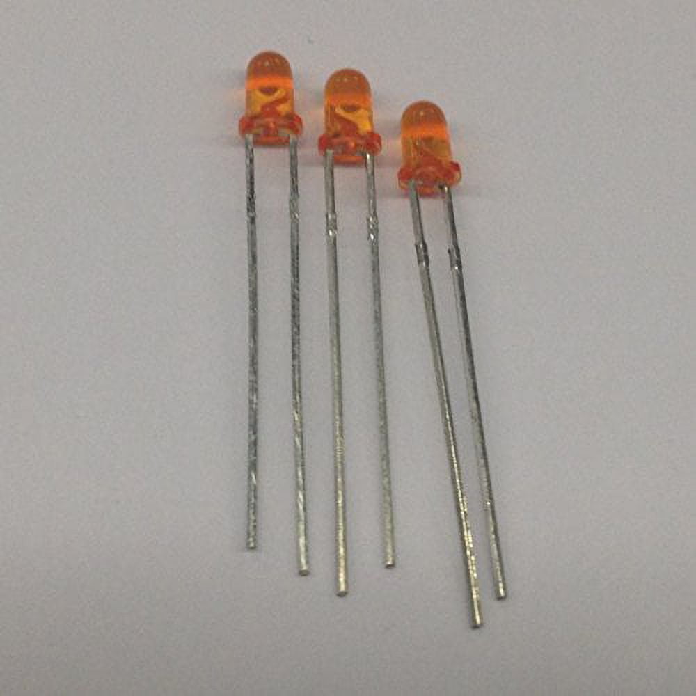 Sharp GL3HS8 LED Sunset Orange Color 610nm, T1 3mm, 2.0-2.8V (3 pieces ...