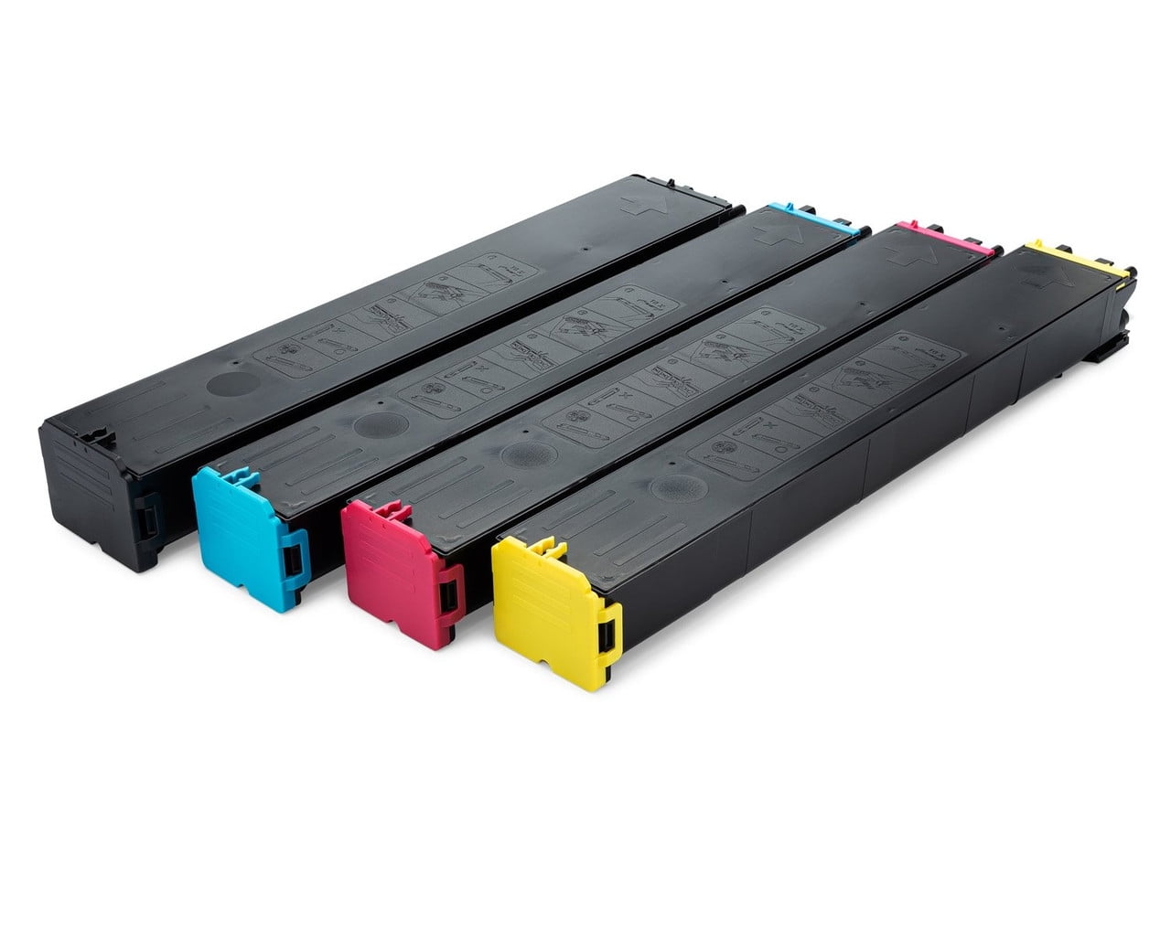 Sharp MX-6050V Toner Cartridge Set (4-Pack / CMYK) (Black Yield 40k; Color Yield 24k) Compatible ...