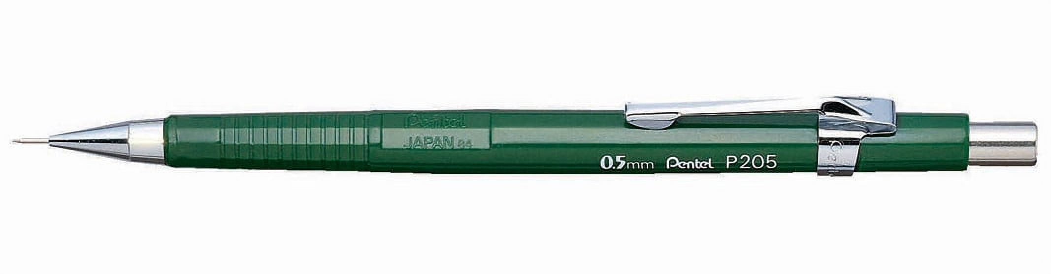 Pentel Sharp Mechanical Drafting Pencil 0.5 mm Green Barrel P205D ...