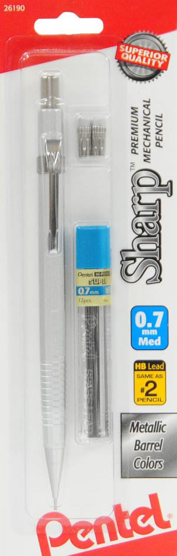 Sharp Pentel Sharp Mechanical Pencil (0.7 mm) Metallic Barrels ...
