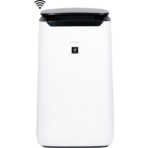 Sharp Plasmacluster Ion Air Purifier with True HEPA Filter, Rooms up to 520 Sq ft, White ...