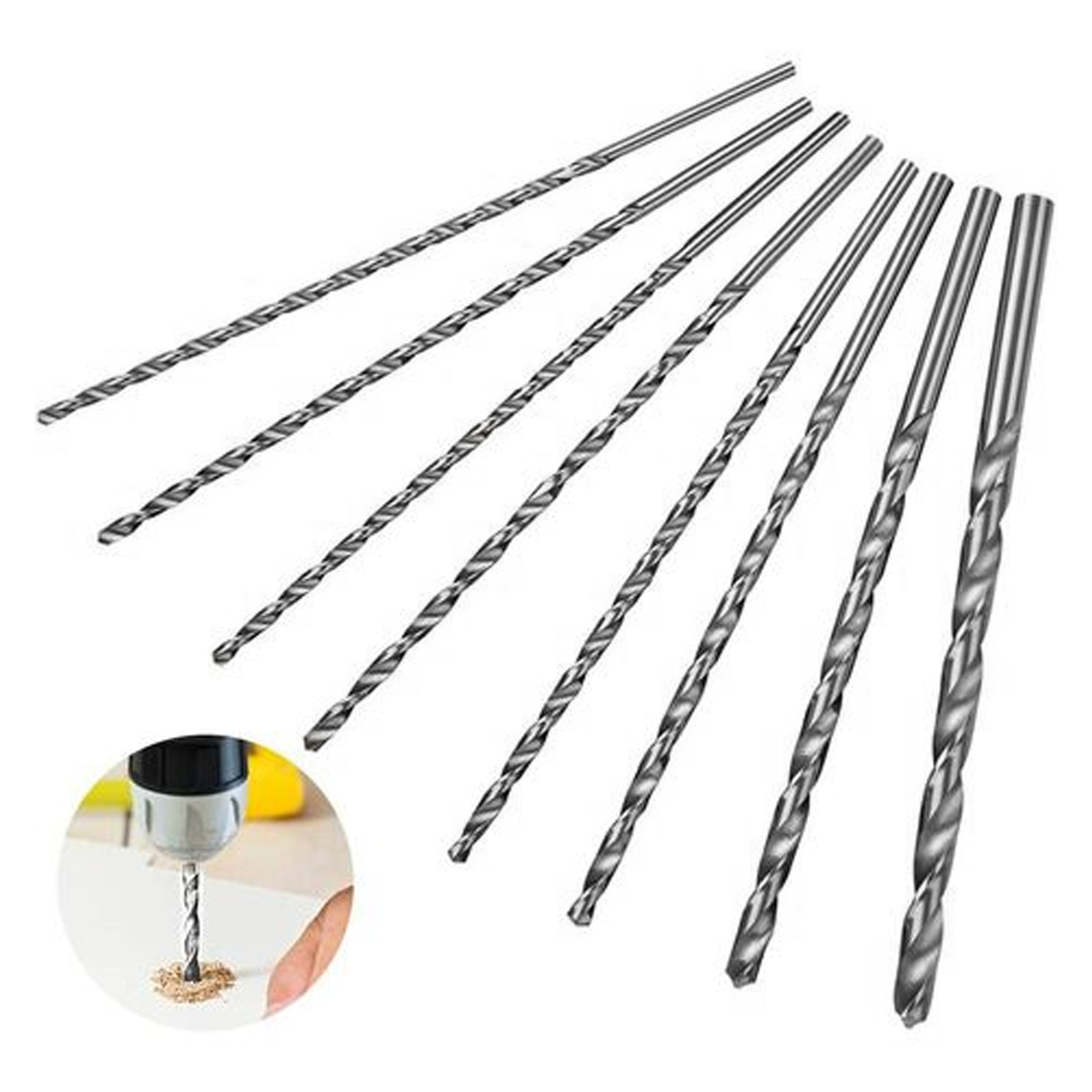 Sharp Point Tip Hss Twist Bits, Extra Long Bit For Deep Drilling ...